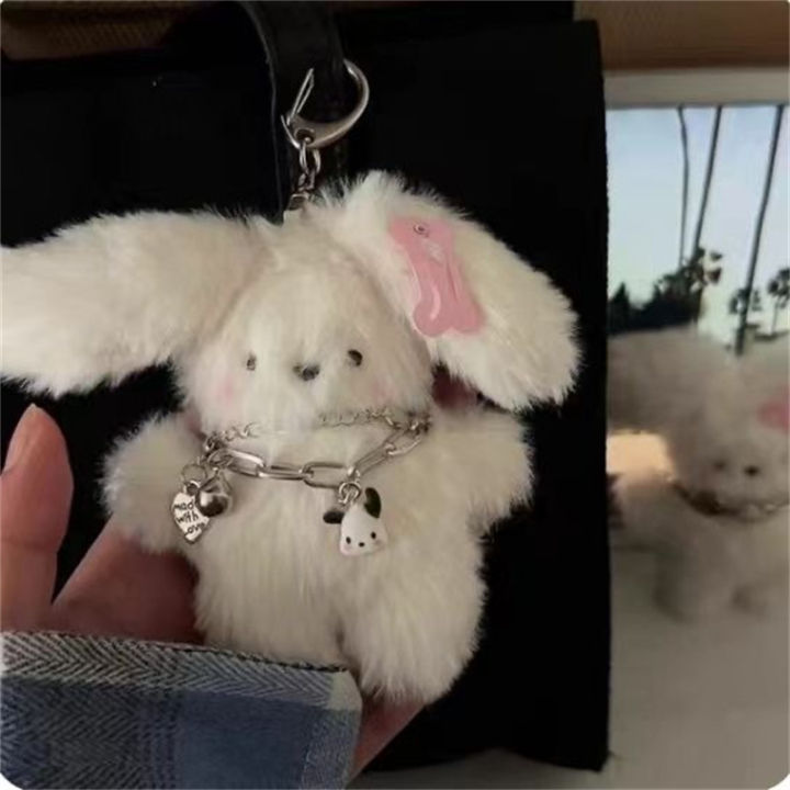 Flight Rabbit Puppy Keychain With Necklace And Hairpin ZHANGBEI | Daraz.pk