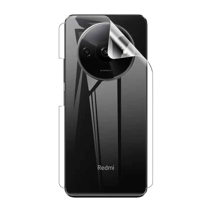 Xiaomi Redmi A3X Full Back Coverage Clear Hydrogel Flexible Soft Film ...