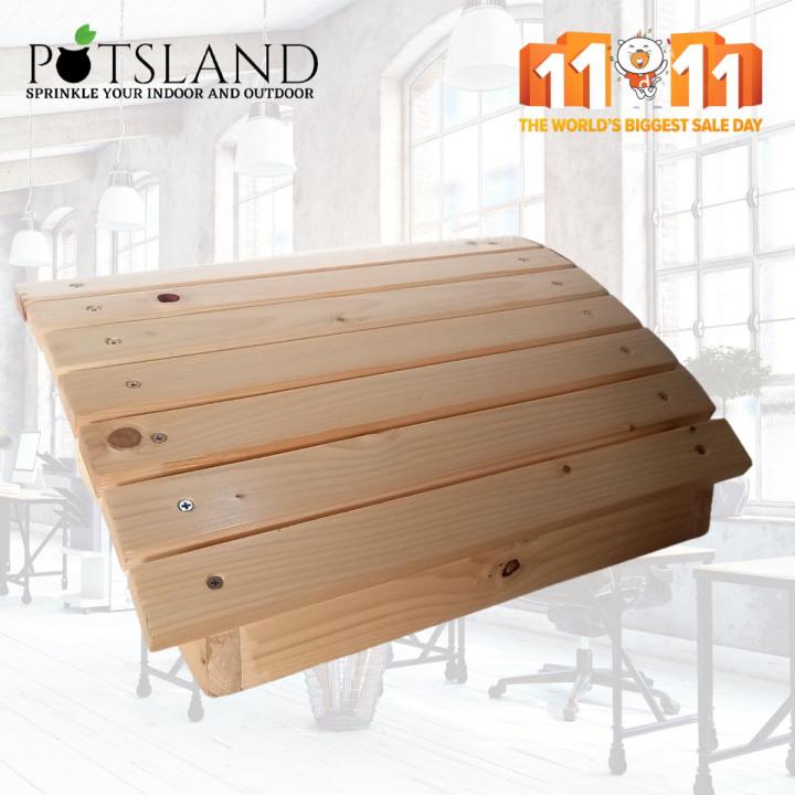 Potsland Foot Rest for Under Desk at Work – Adjustable Wooden Foot Rest ...