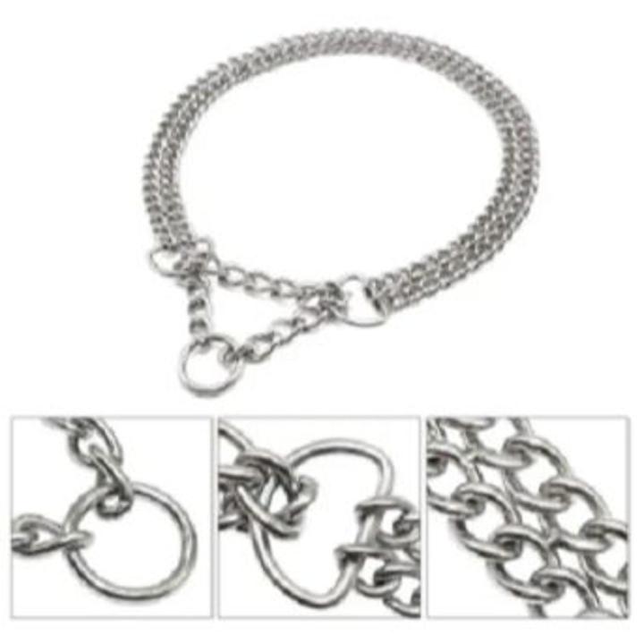 Double Collar Choke Chain Medium | Daraz.pk