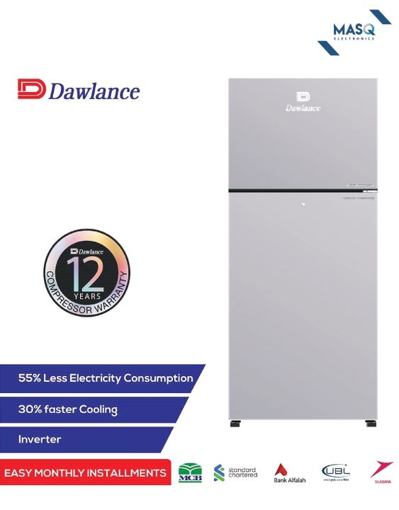 Dawlance Refrigerator 9160 LF Chrome Pro 10 CFT Glass Door / 12 Years ...
