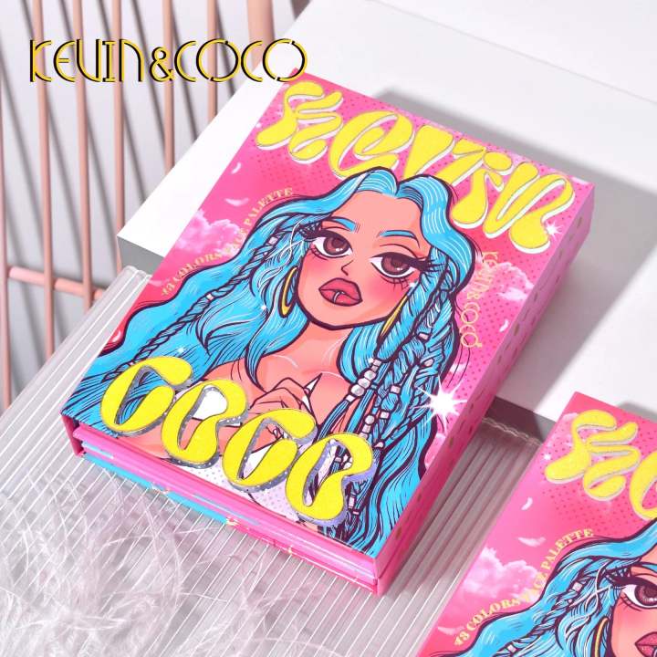 Kevin & Coco 43-Color Cutie Pie Eyeshadow Palette – Vibrant Matte ...