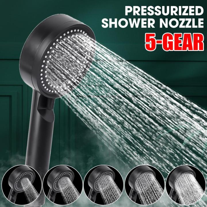 5 Mode Adjustable High Pressure Spray Shower Pressurization Shower ...
