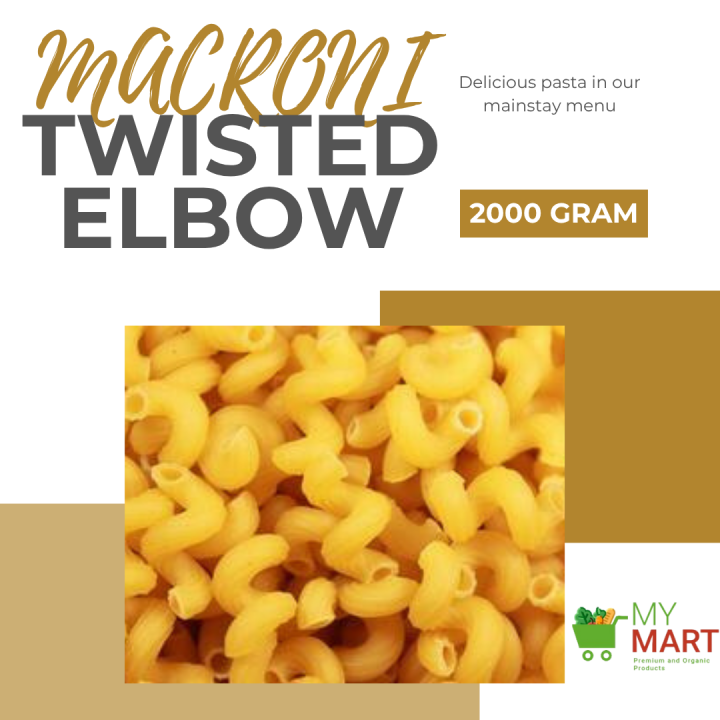 Premium Twisted Elbow Macaroni Pasta with Ridges | For Ultimate Easy ...