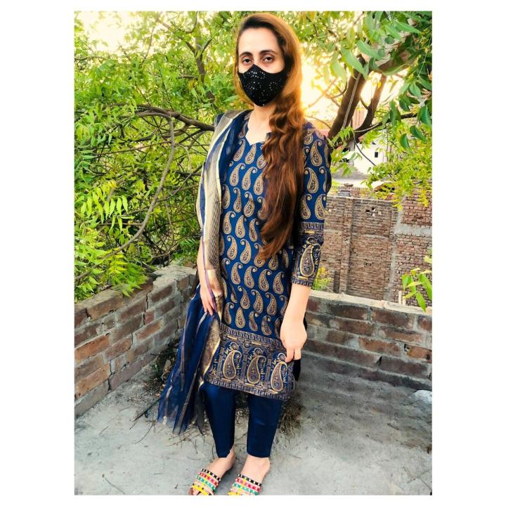 Shah Kamal Fabrics Unstitched 3 Piece Suit-Katan Silk Block Printed ...
