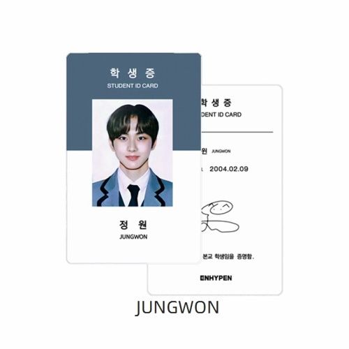 Enhypen Student ID Card 2021 ID School Card Season's Greetings Student ...