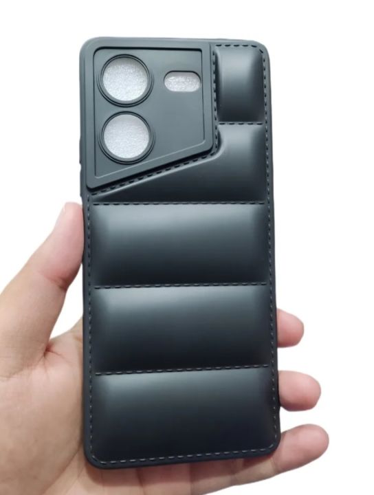 Tecno Pova 5 Pro 5G Puffer Back Cover, Silicon Material, Matte Finish ...