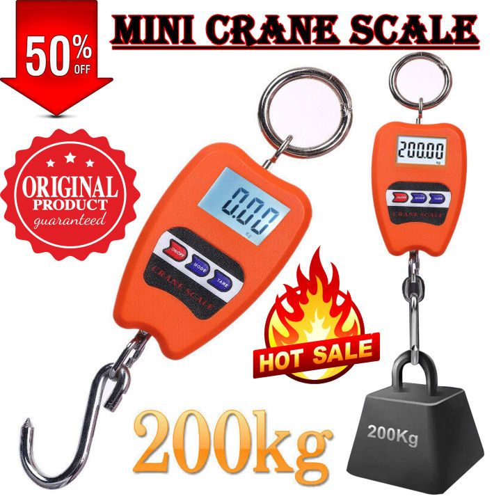 Digital Hanging Scale 50 Gram To 200 KG - Heavy Duty Portable Crane ...