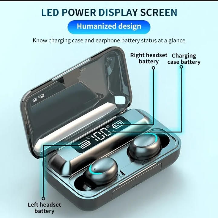 New F9 AND M41 Original Wireless Earphones Bluetooth TWS LED Dislpaly Binaural Headset ...