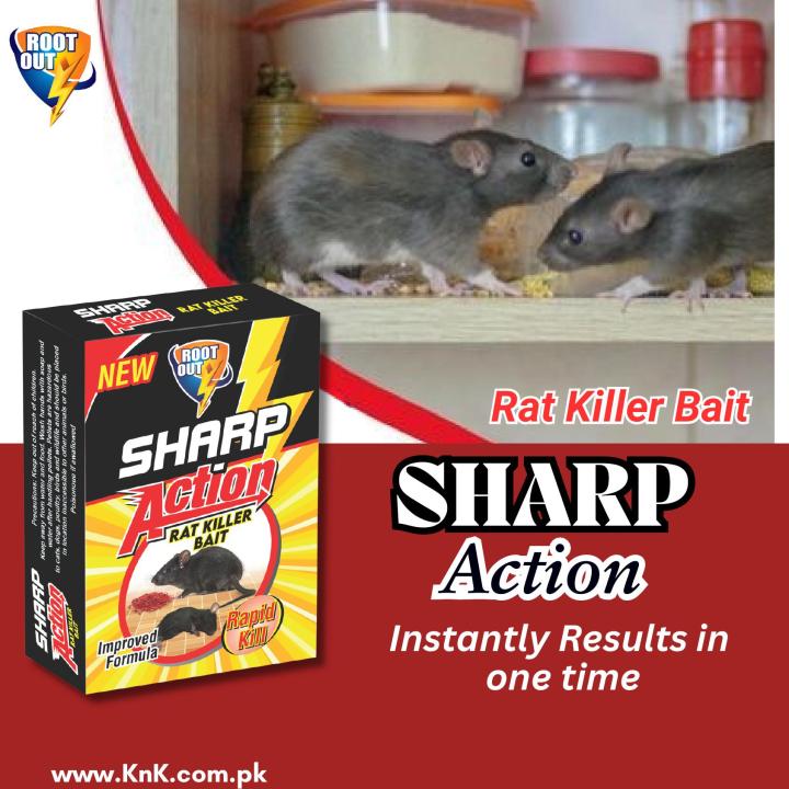 Sharp Action Mouse Rat Killer poison - Rat Killer bait - fast action ...
