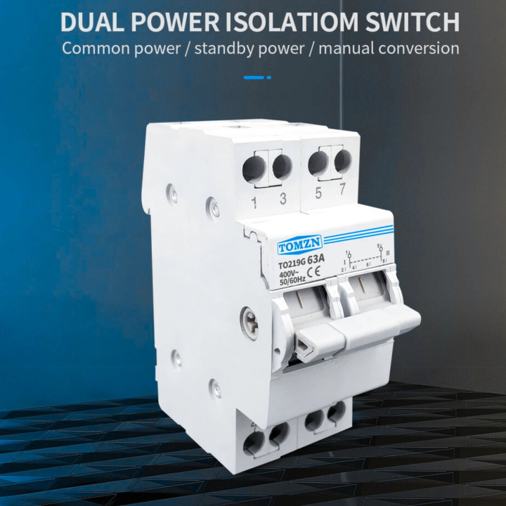 TOMZN Breaker Type Changeover 2Pole 63A | MTS ChangeOver Breaker ...