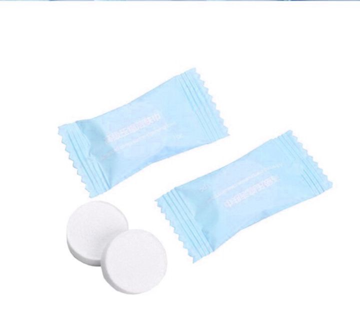 02Pcs Disposable Compressed Towel With Candy Package Cleaning Hand ...