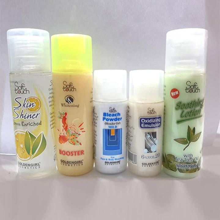 Soft Touch Pack Of 5 Skin Polish Set Bleach Powder Developer Booster ...