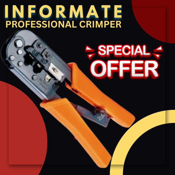 INFORMATE RJ45 RJ11 Modular Crimping Tool Professional HT-568R | Daraz.pk