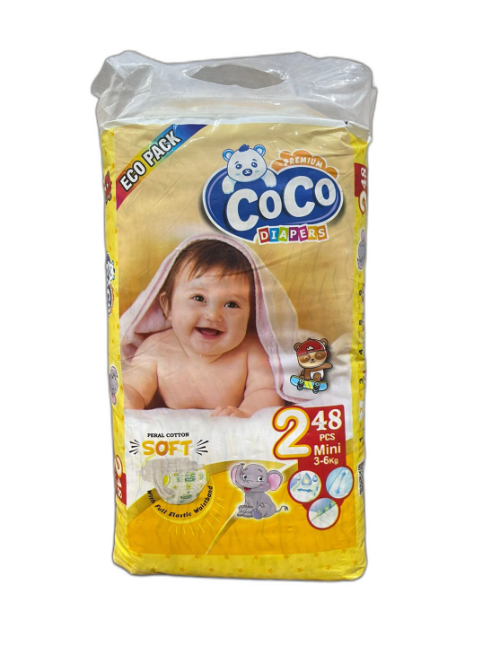 COCO Baby Diapers Small 48 Pcs Economy Pack (3-6 Kg) | Daraz.pk