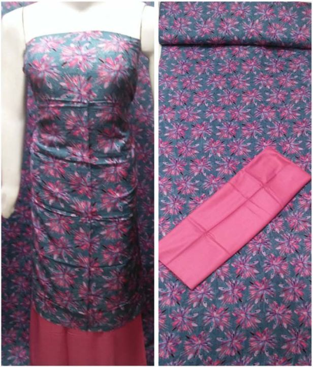 3 Pcs Arabic Lawn - stitch Embroided Suit For Ladies With Chiffon ...