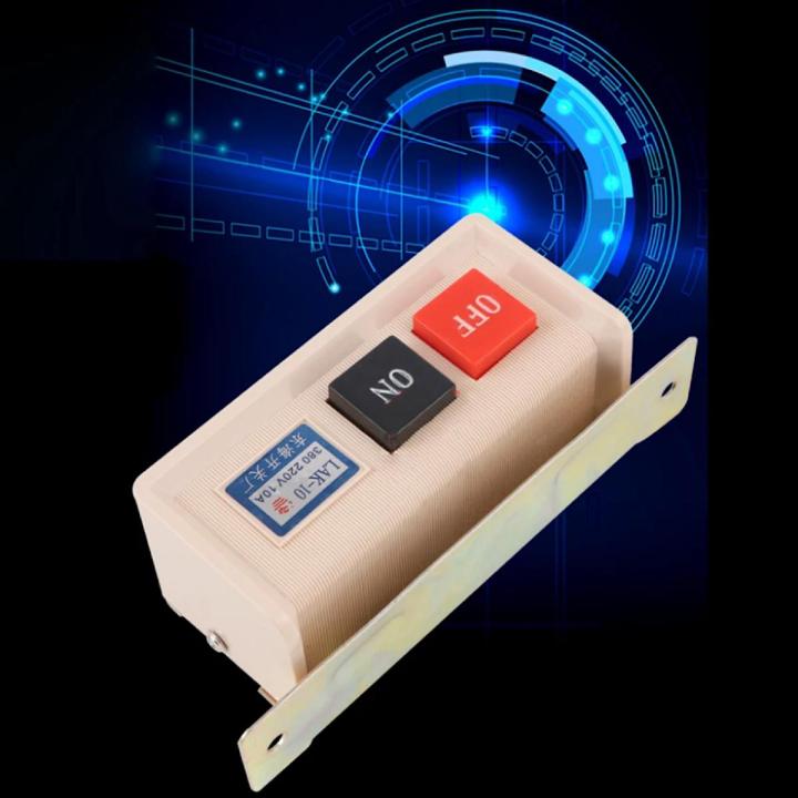 LAK-10 ON/OFF Start Stop Flush Mounted Push Button Switch AC 380/220V ...