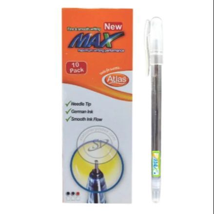 10 units of the Max ball pen in blue, red, and black. | Daraz.pk