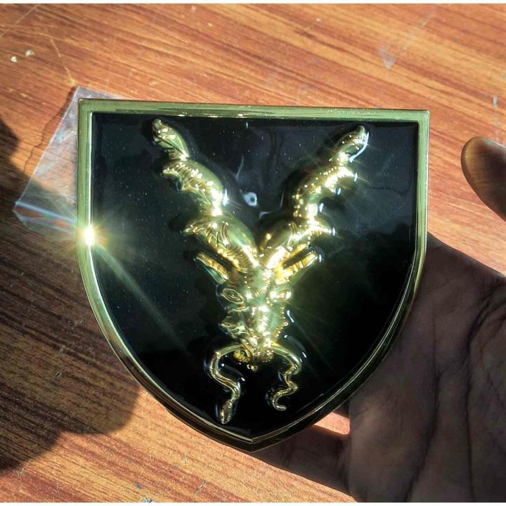 Markhor Metal Monogram With Fitting for Car Grill Big Markhor Marka ...