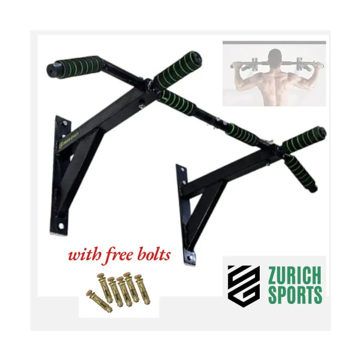 3 in 1 Wall Mounted Pull Up Bar , Chin Up Bar and Dip Bar. 6 Grips ...