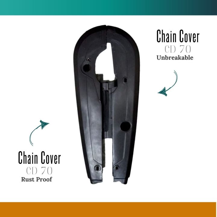 Chain Cover Plastic Set for all 70 cc bike Black colour | Daraz.pk
