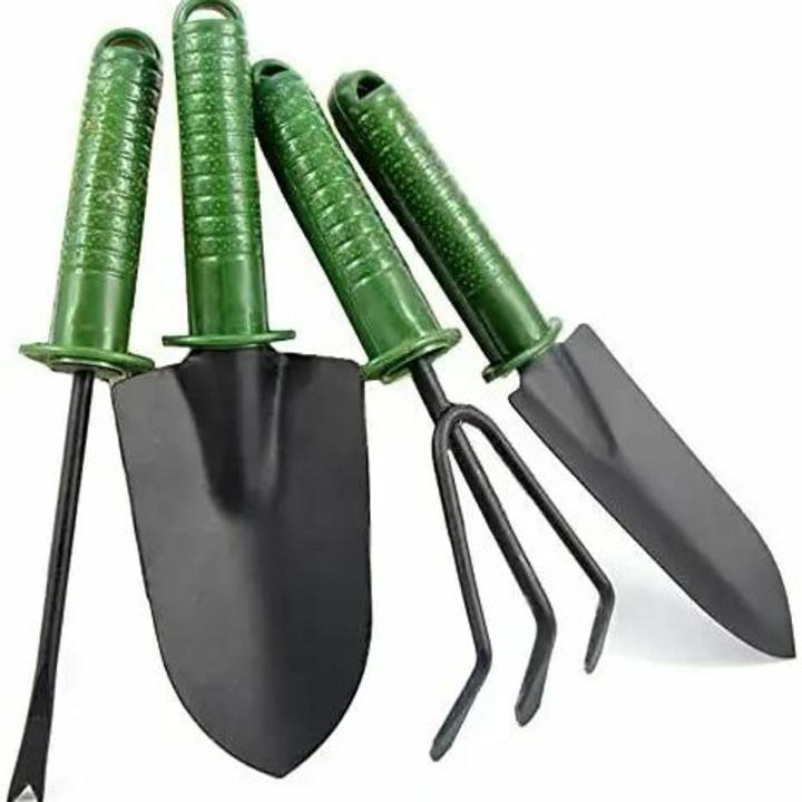 4 Pieces Gardening Tool Set with Trowel, Trans planter, Cultivator and ...