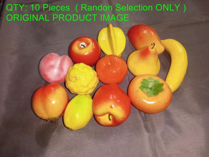 Pack of 8 - Artificial Styrofoam Fruits (Assorted/Random Thermacol ...