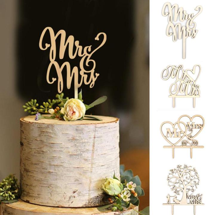 Wooden Letter Cake Topper