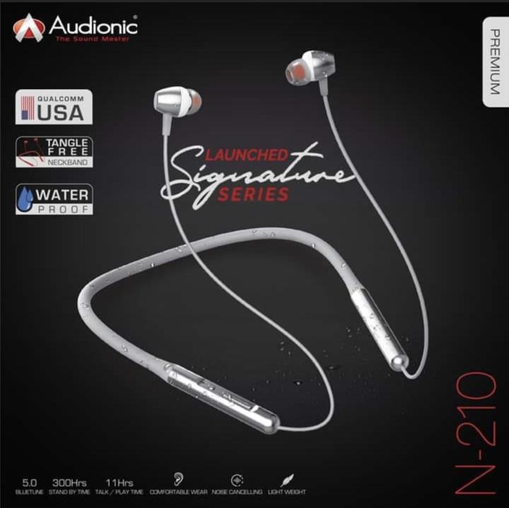 Audionic SIGNATURE Premium N-210 Wireless Bluetooth Neckband | Daraz.pk