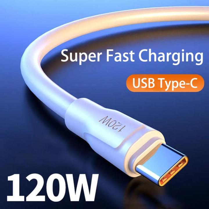 120W Fast Charge Type C Cable for Xiaomi 12 Pro/Redmi POCO Mobile Phone ...