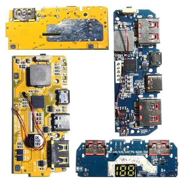 QC4.0 QC3.0 LED Dual USB 5V 4.5A 22.5W Micro/Type-C USB Mobile Power ...