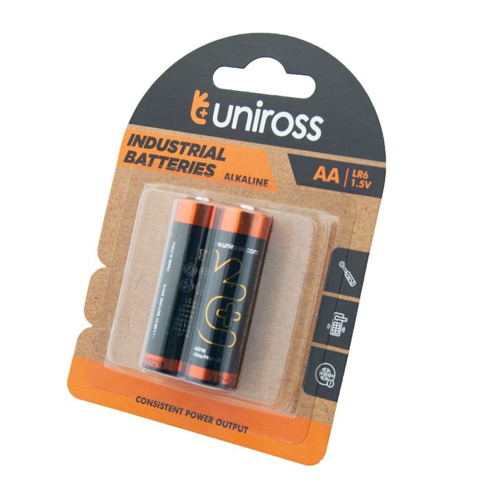 Uniross 2 AA Industrial Alkaline Battery Cell | Daraz.pk