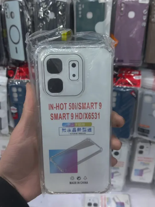 Infinix Hot 50i / Smart 9 / Smart 9 HD Clear TPU Transparent Soft ...