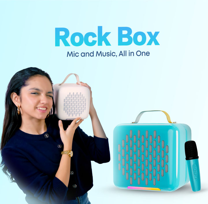 Faster Rock Box Portable Bluetooth Speaker- Pocket Sized Mini Speaker ...