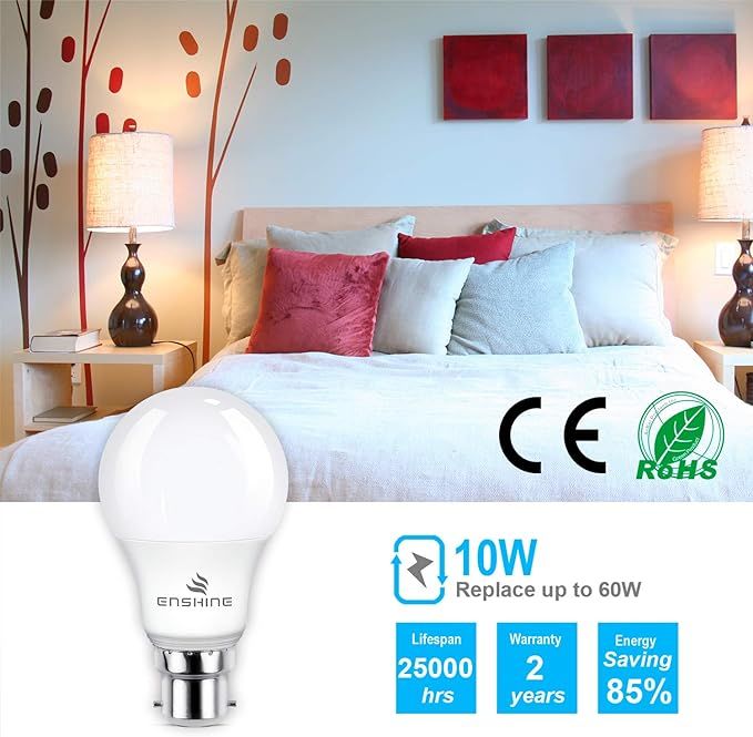 WIFI RGB bulb | Enshine LED A60, 10W wifi RGB bulb | Daraz.pk
