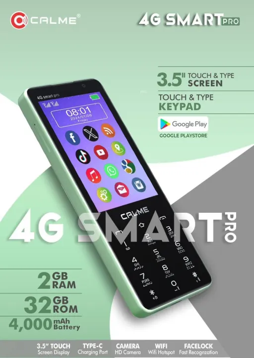 Calme 4G Smart Pro - 2GB RAM - 32GB Memory - 3.5 Inch touch Display ...