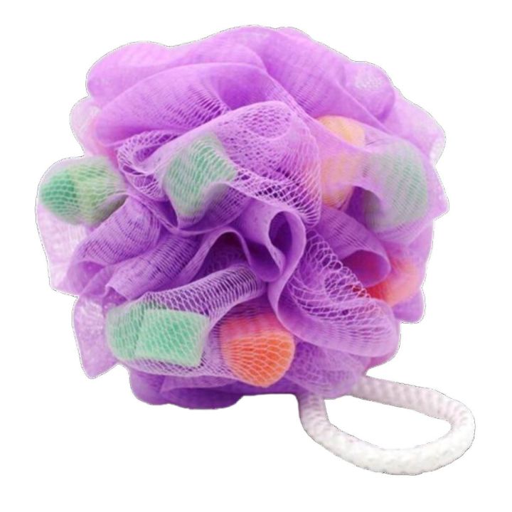Shower Loofah Bath Sponge Mesh Pouf Scrubber Ball Body Washer Loofah