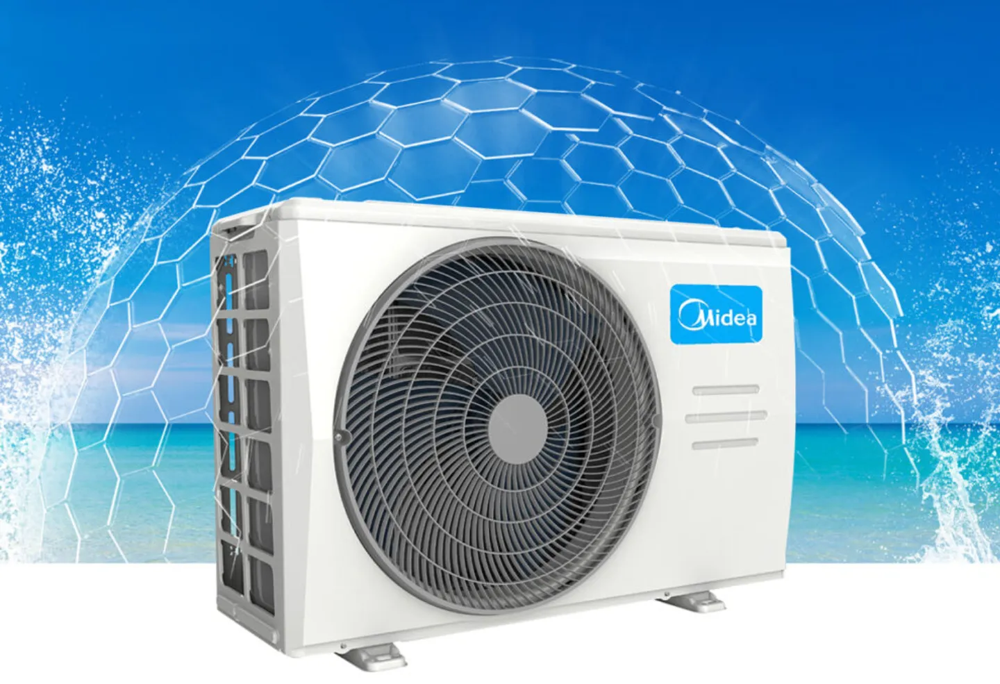 Midea 1.5 Ton DC Inverter AC Air Conditioner Heat and Cool Breezeless ...