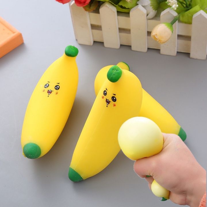 Fruits Banana Squeeze Squishy Sensory Stress Reliever Toy Autism ...