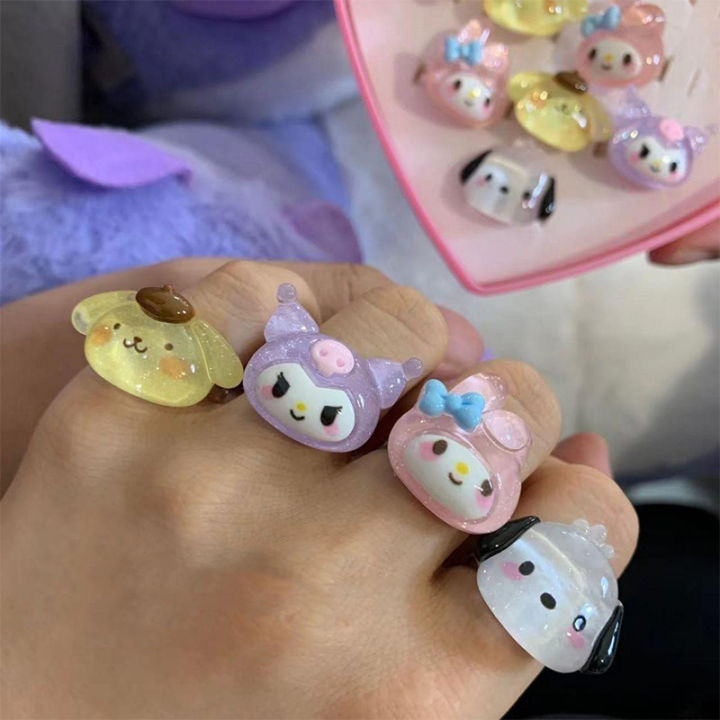 Cinnamorolls Anime Ring Adjustable Accessories Cute HelloKittys My ...