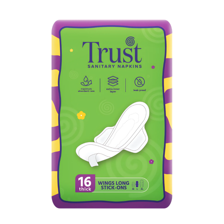 Trust Period Pads 16 Pcs – Best sanitary napkins for women. Ultra-soft ...
