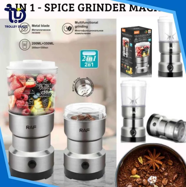 RAF Masala Grinder 2 in 1 Machine Stainless Steel Mini Electric Grinder ...