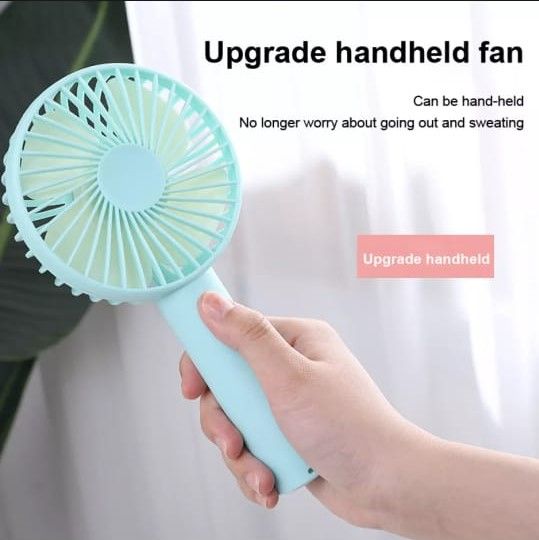 Electric Portable Mini Desk Fan for Kids - Rechargeable USB Battery ...