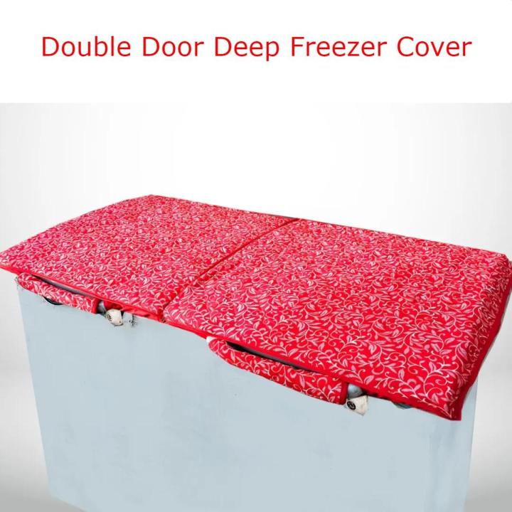 Double Door Deep Freezer Cover In Quilted Fabric | Daraz.pk