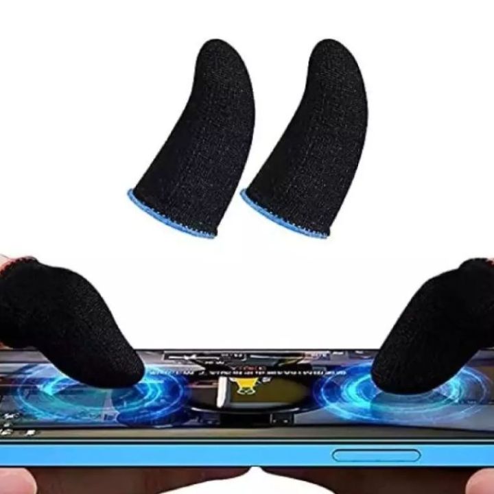Pair of Thumb Finger Gloves Mobile Game Controller For PUBG, COD, Free ...