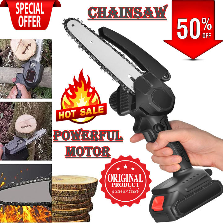 48V Rechargeable MINI Electric Cordless Chainsaw – Imported Branch Tree ...
