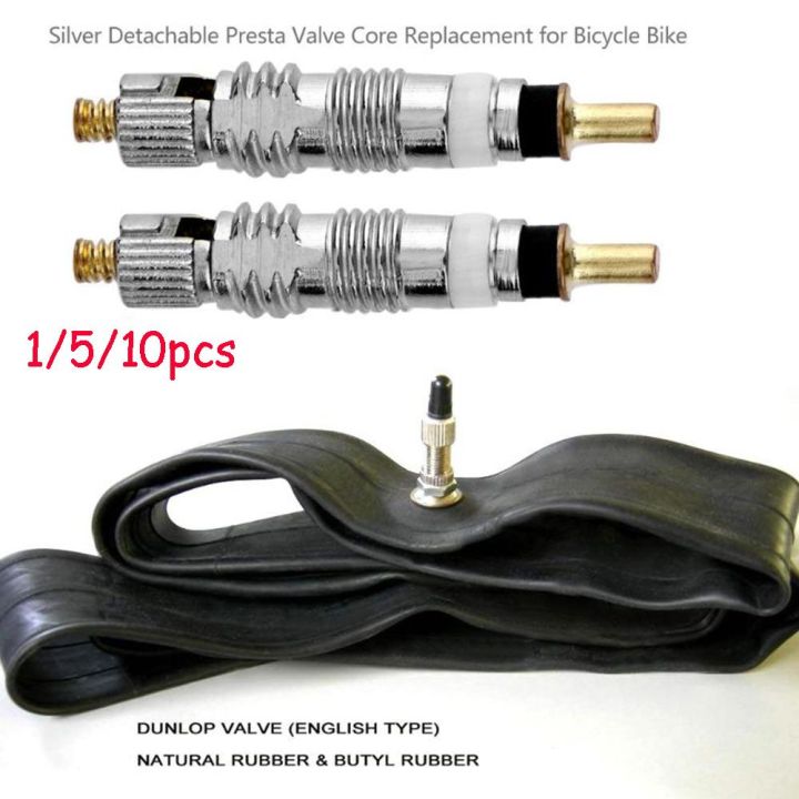 1/5/10 pcs New Tool Bicycle Presta valve Core Bike Tire Tyre Silver ...