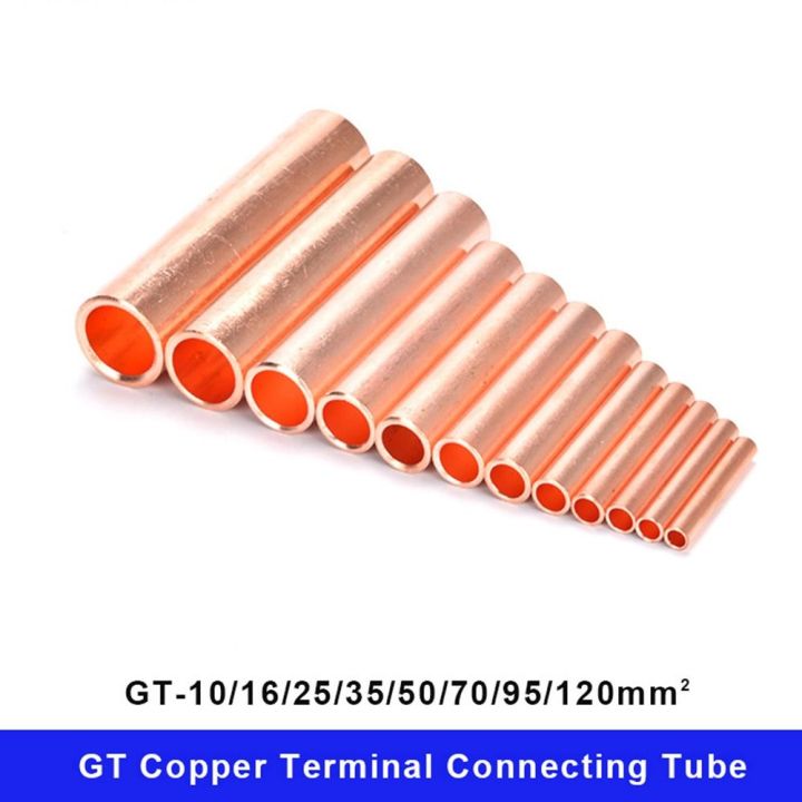 1Pcs Durable Ferrule Lug GT Copper Terminal Connecting Tube Cable ...