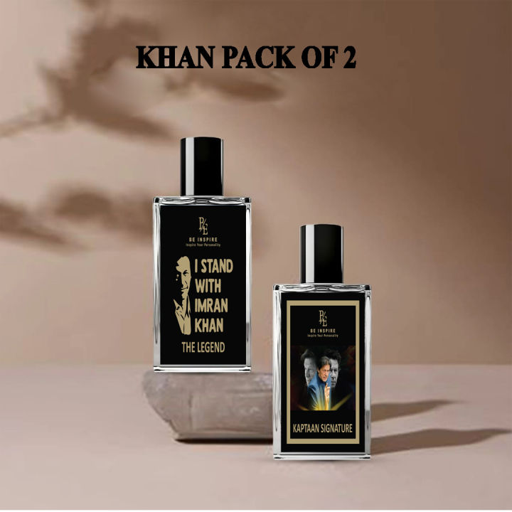 "Khan Pack of Two Perfumes for Men EDP - The Legend & Kaptaan Signature ...