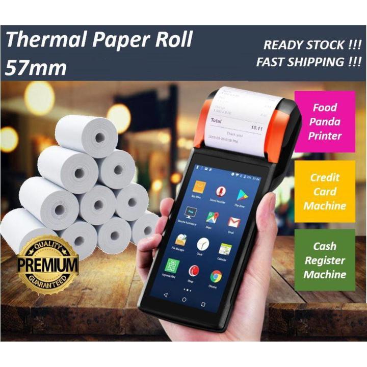 Food Panda Thermal Paper POS Printer Roll 57mm x 12meter 2.25-57mmx12mm ...